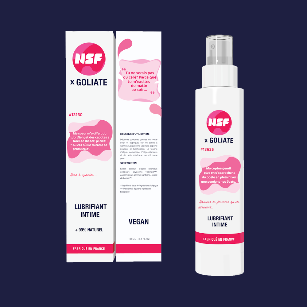 GOLIATE - lubrifiant naturel bio, sextoys et accessoires