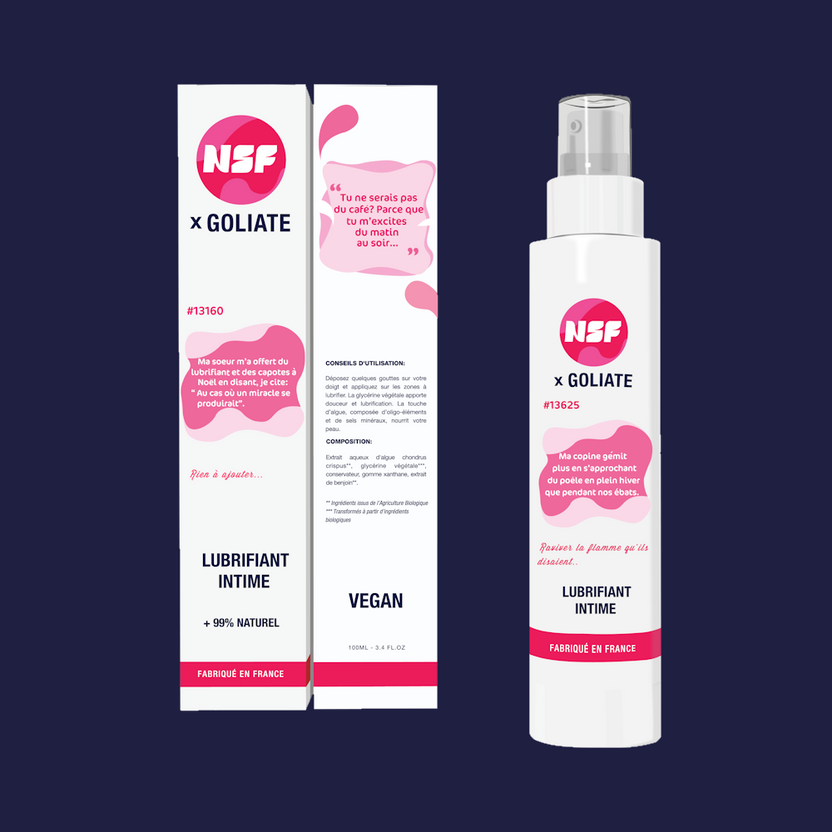 GOLIATE - lubrifiant naturel bio, sextoys et accessoires